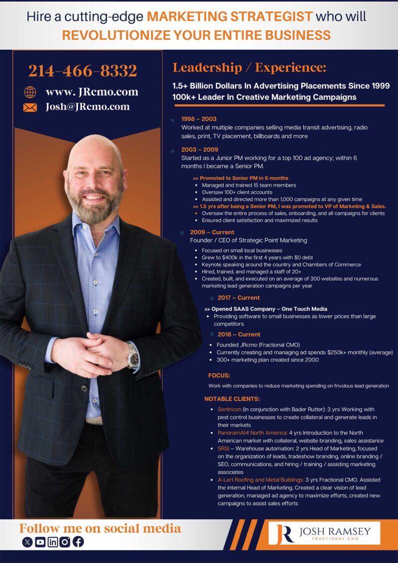 Free 20-Min Marketing Consult at Build Expo ATL with Josh Ramsey